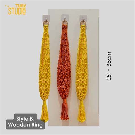 Macrame Potato Tomato Bag Hanging Fruit Basket Macrame Veggie Fruit