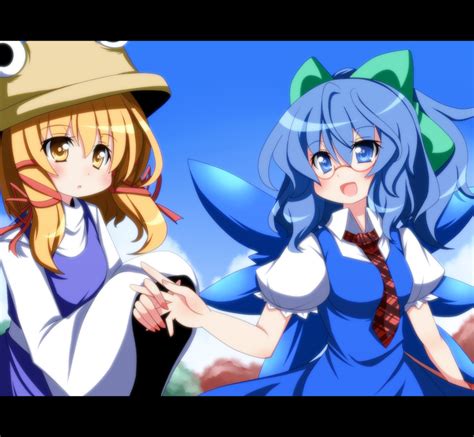 Safebooru Alternate Hairstyle Bespectacled Blonde Hair Blue Eyes Blue