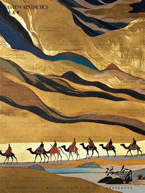 敦煌配色·鎏金纹理 小红书 花瓣网