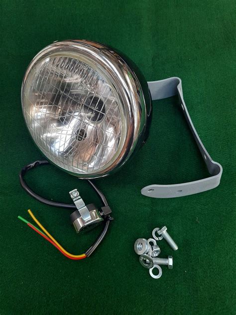 5 34″ Replica Rounded Headlight Kit 12v Oz Bsa Bantams Online Store