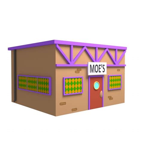Modelo 3d La Taberna De Moe Turbosquid 1229540