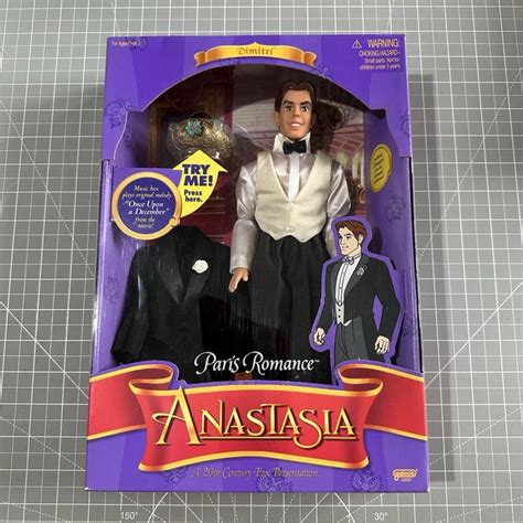 Paris Romance Dimitri Anastasia Doll 20th Century Fox Galoob 1997 Misb