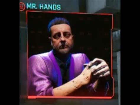 Cyberpunk 2077 Mr Hands Face Reveal Youtube