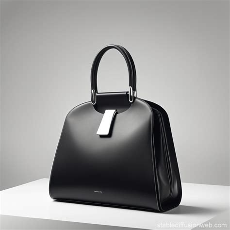Luxury Black Leather Handbag Design Stable Diffusion Online