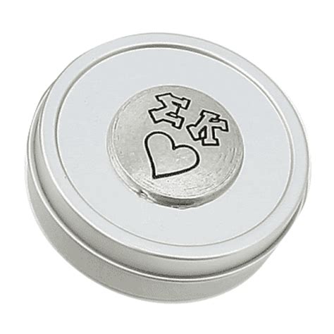 Mini Round Keepsake Tin Custom Jewelry By Greek Creations