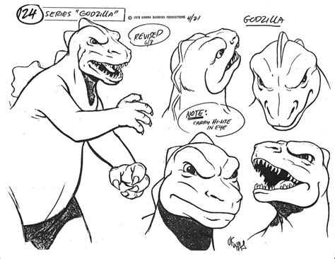 Godzilla Hb Model Sheet 19 By Amazingcoolstuff On Deviantart