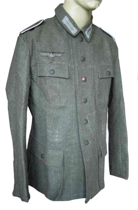 Heer M43 Field Tunic With Insignia Ww2 Late War Feldbluse