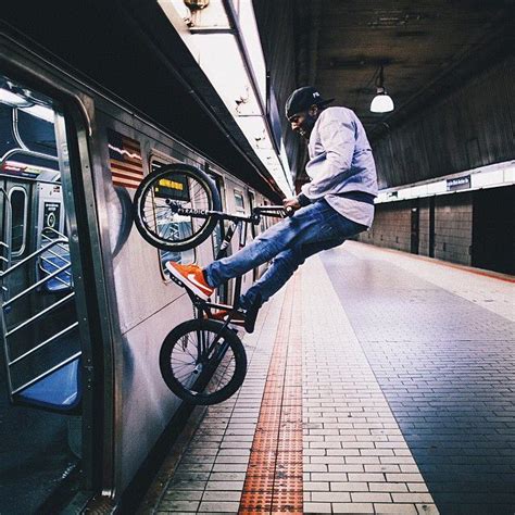 Nigel Sylvester On The Subway Photo By 13thwitness Bmx Street Bmx Freestyle Bmx Bikes