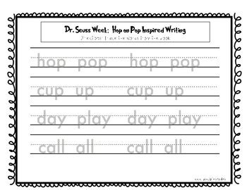Dr Seuss Hop On Pop Coloring Pages