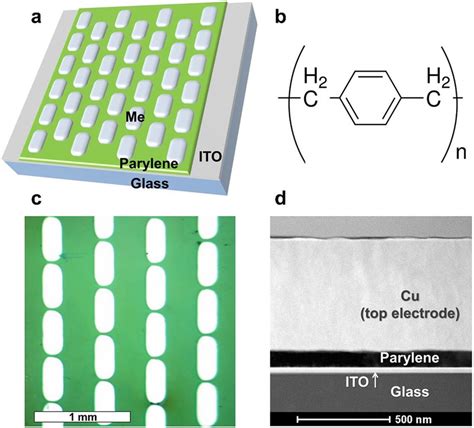A Scheme Of The Mppxito Memristive Structure B Parylene N Repeat