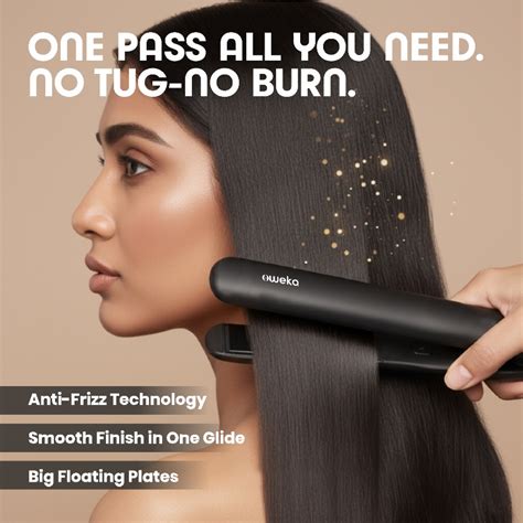 Oweka Lisse Hair Straightener Matte Black Oweka