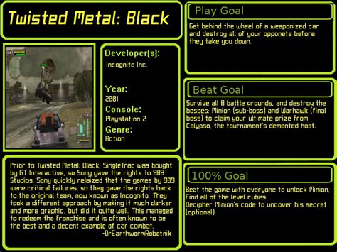 Twisted Metal Black Cheats Fasrton