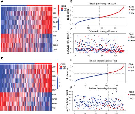 Prognostic Characteristic Of The Ten Gene Signature Model In The Tcga