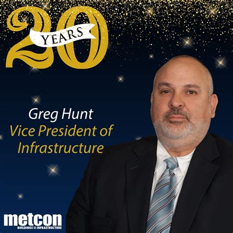 Metcon Inc On Linkedin Metcon Greghunt 20yearsstrong