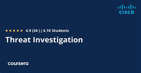 Threat Investigation Coursera