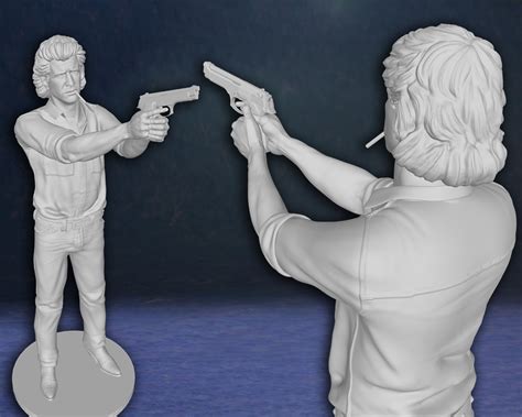 3D file Mel Gibson Lethal Weapon Martin Riggs Action Figures Custom 3D Print Model 🔫 ・3D print ...