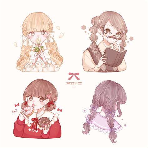 Ari Oonmnmooo Original Commentary Request Highres 4girls Argyle