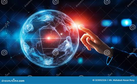 Global Network Connection Big Data Analytics And Business Concept Stock Illustration