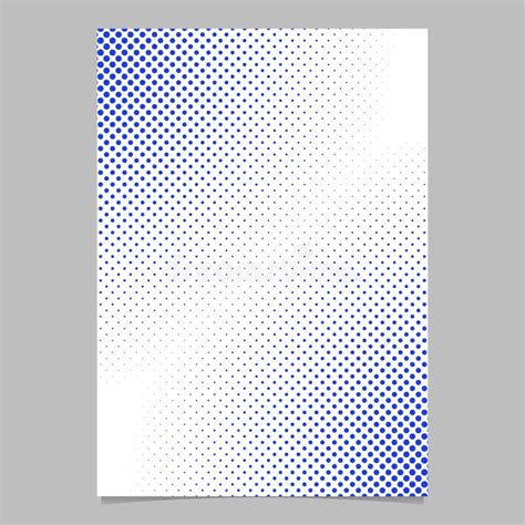 Abstract Halftone Dot Pattern Flyer Template Vector Brochure Background Design Stock Vector