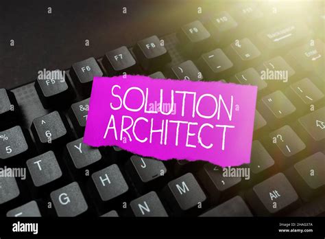 Conceptual Caption Solution Architect Concept Meaning Design Applications Or Services Within An