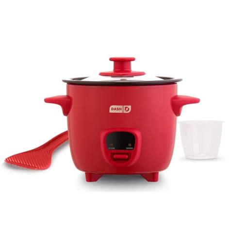 Dash Mini 16 Ounce Rice Cooker In Red With Keep Warm Setting One Size
