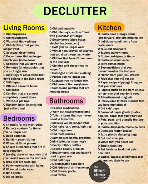120 Declutter Checklists And Tips Ideas In 2025 Declutter Clean
