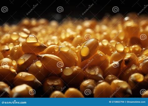 Corn Kernels Seeds Grains Texture Seamless Pattern Design Fresh