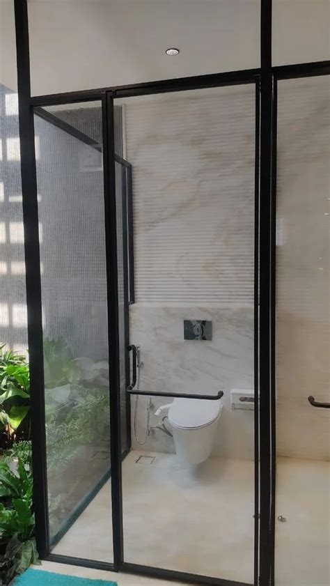 Bathroom Glass Partition At ₹ 500sq Ft Modular Glass Partition In