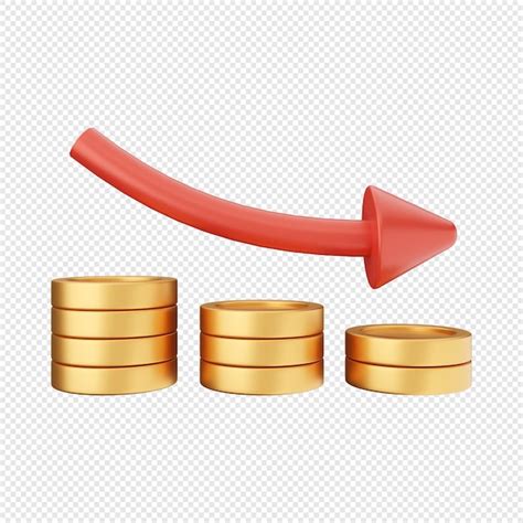 Premium Psd 3d Arrow Increase And Decrease Icon Illustration