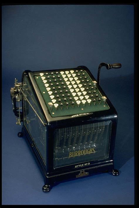Burroughs Class 1 Style 3 Adding Machine Smithsonian Institution