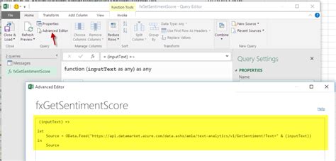 sentiment analysis and key phrase detection w power query and power bi data and analytics with