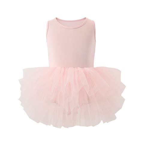 Cheeream Girls Camisole Dance Tutu Leotard With Fluffy 4 Layers Ballet