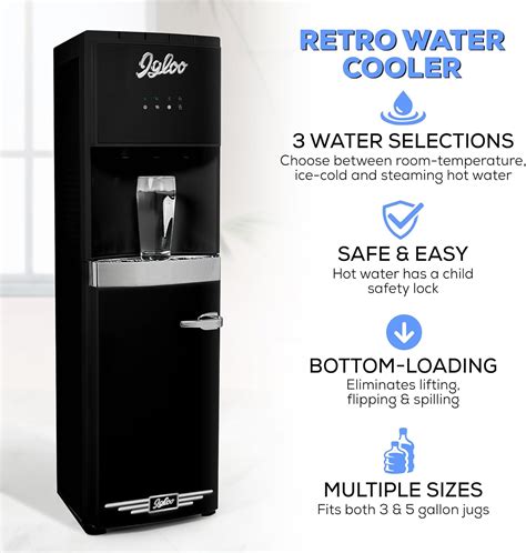 Igloo Dispensador De Agua De Carga Inferior Retro Agua Caliente Fría