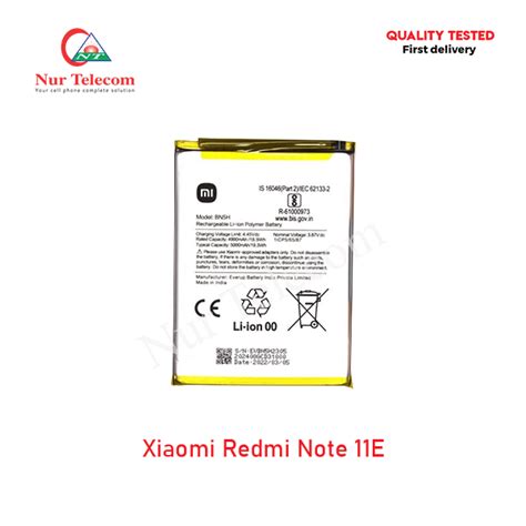 Xiaomi Redmi Note 11e Battery Price In Bangladesh Nur Telecom