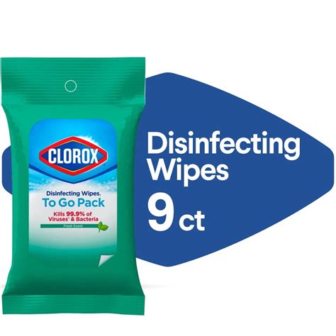 Clorox Disinfecting Wipes 2 Pack 9 Ct Fresh Scent