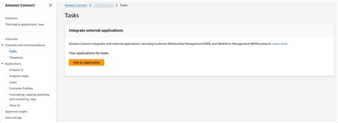 Set Up Application Integration For Salesforce Amazon Connect