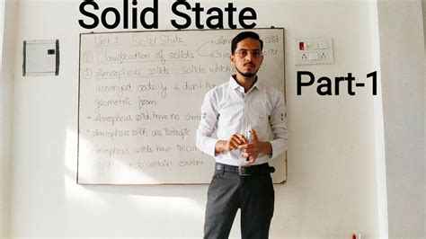 Class 12 Chemistry Chapter 1 Solid State Part 1 Ncert Youtube