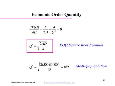 ppt the eoq model powerpoint presentation free download id 581596