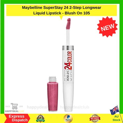 Maybelline Superstay 24 2 Step Longwear Liquid Lipstick Blush On 105