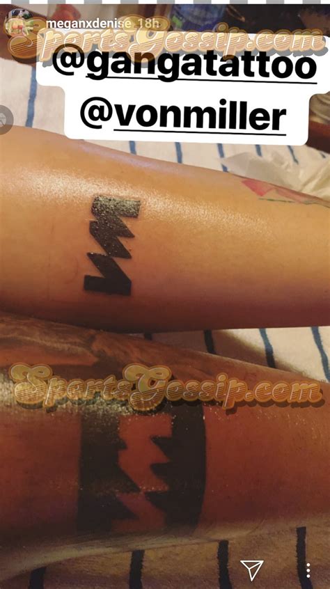 Von Miller And His Fiancee Megan Denise Get Matching Tattoos Of Millers