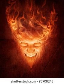 Devil Face In Fire