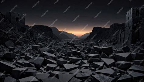 Premium Ai Image War Torn City Ruins Background