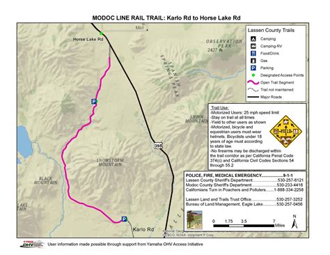 Modoc Trail Map At Larry Webb Blog