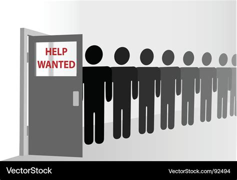 Job Queue Royalty Free Vector Image Vectorstock