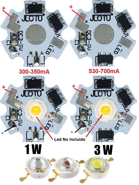 PCB Con Driver Regulador De Corriente Para Led MA Y MA