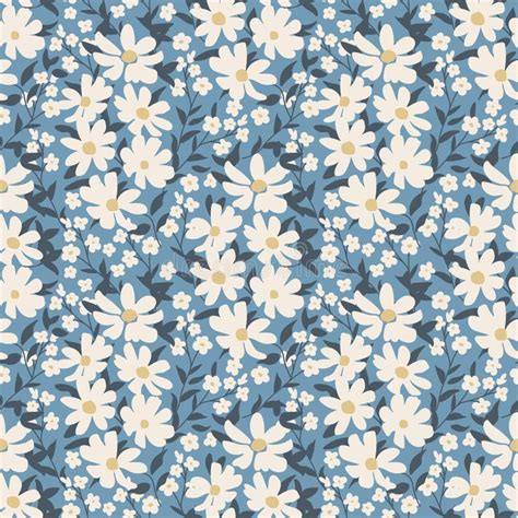 Seamless Daisy Pattern Stock Vector Illustration Of Print 338500266