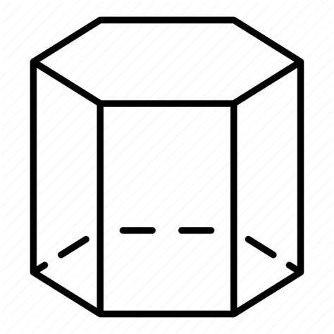 Hexagonal Prism Shape Geometry 3d Shape Form Drawing Icon Download On Iconfinder