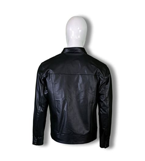 09 Jacket Black Red Estilo Urbano Casacas De Cuero Phellippe Cuir