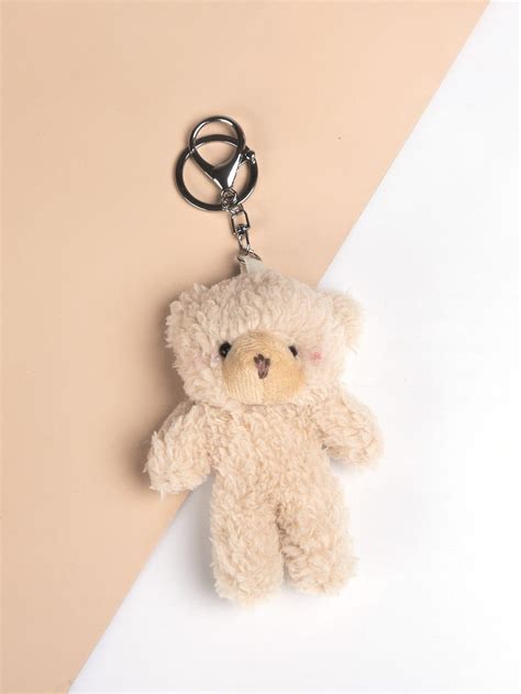 Bear Design Fluffy Keychain Bear Design Crochet Teddy Bear Teddy Bear Toys