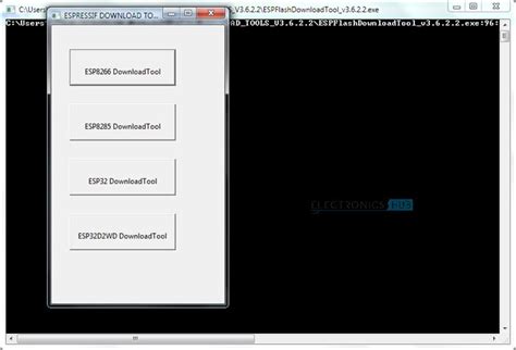How To Update Flash Esp Firmware Flashing Official At Firmware Electronicshub